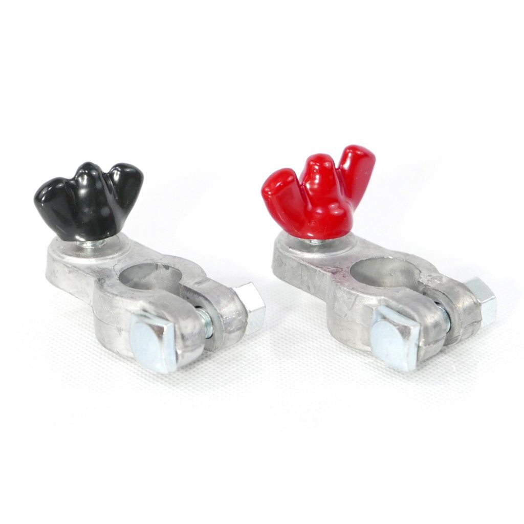Battery Terminal Clamps - with Wing Nuts - midmarine.com